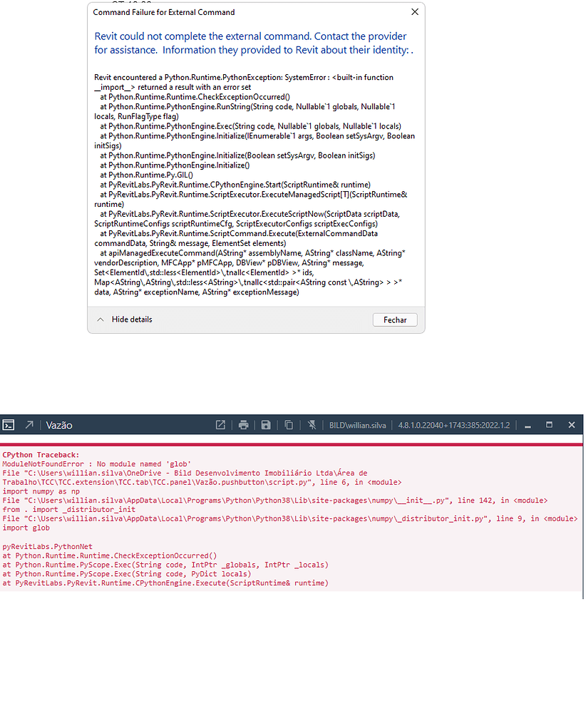 Error when re-opening Revit - Revit API - pyRevit Forums