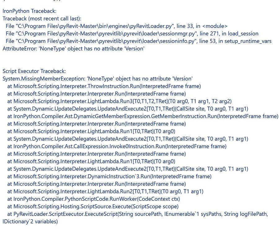 IronPython 3.4.0 - #24 by stepan239 - Runtime - pyRevit Forums