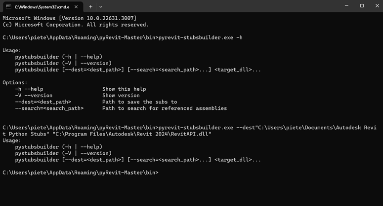 Pyrevit Stubs Builder Doesn T Work Revit Api Pyrevit Forums