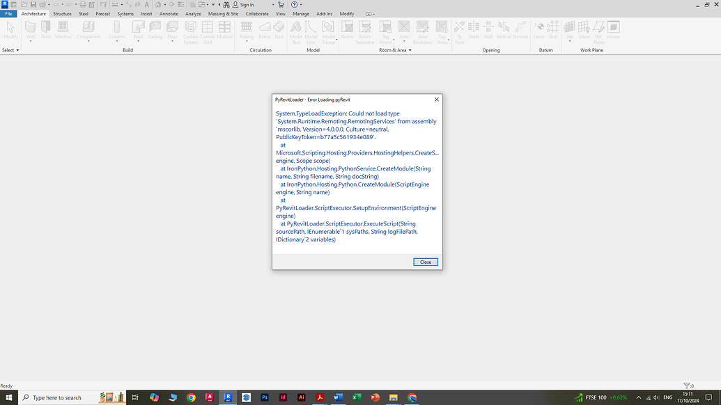 Error loading Pyrevit on revit 2025 - Tools - pyRevit Forums