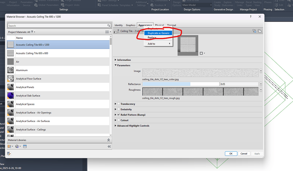 Duplicate material as Generic - Revit API - pyRevit Forums