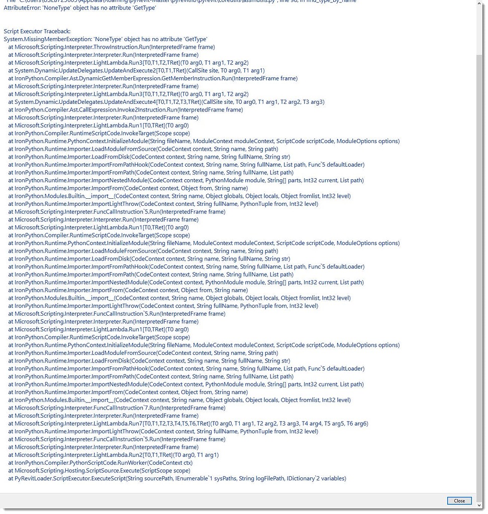 Installed Pyrevit for 2024 but now I get error in Revit 2022 - Runtime - pyRevit Forums