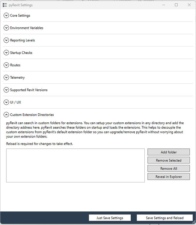 Custom Extension Directory not working - Tools - pyRevit Forums