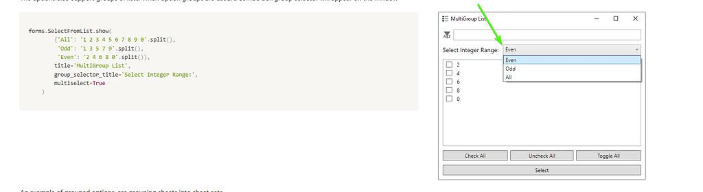 How to get value in the dropdown in SelectFromList form - Runtime - pyRevit Forums