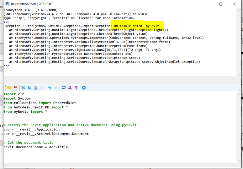 "no module named pyRevt" run script in both RPS and pyRevit custom plug ...