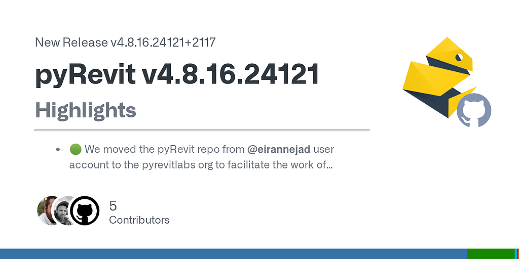 New Release: pyRevit 4.8.16 - Tools - pyRevit Forums