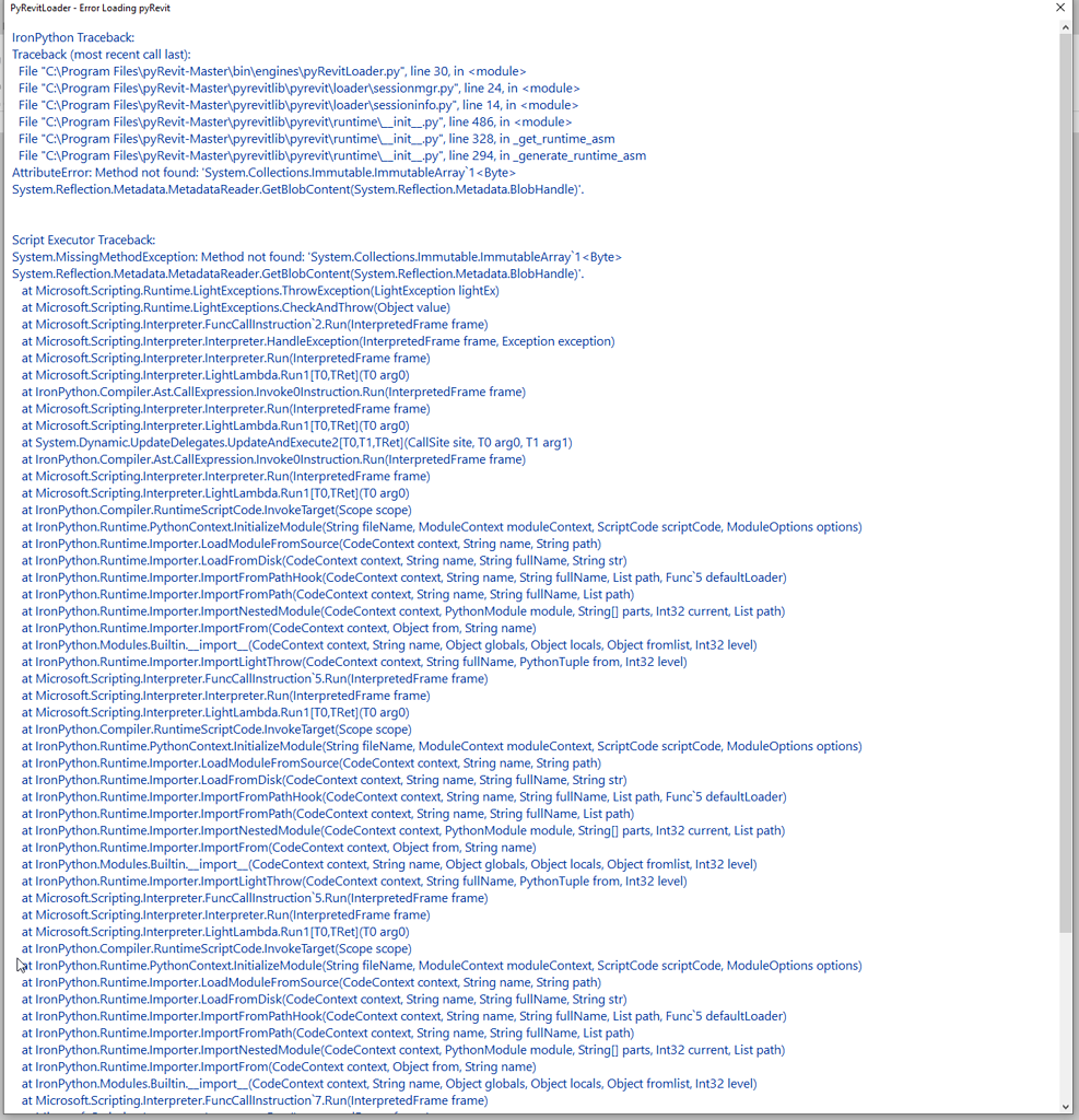 PyRevit not loading for some users - Tools - pyRevit Forums